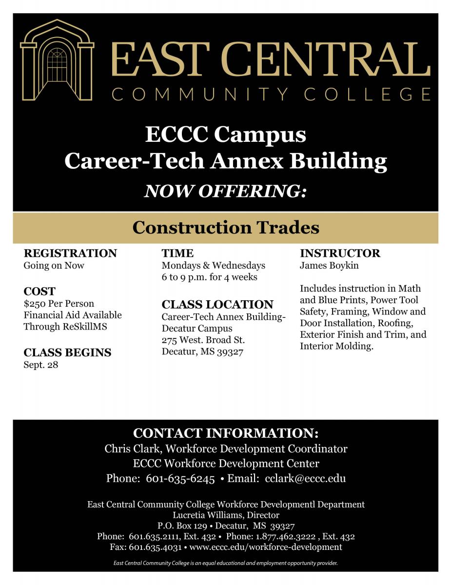 Upcoming Training | East Central Community College